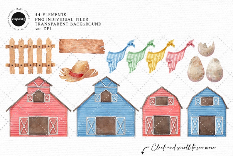 Baby Farm Animals Watercolor Clipart for Commercial Use Farm - Etsy