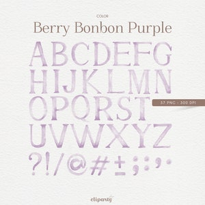 Watercolor Alphabet Clipart, Candy Pastel Colors Letters, Cute ...