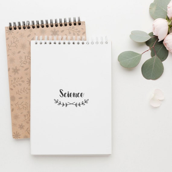 Digital Download Personalized Floral Subject Stickers for - Etsy