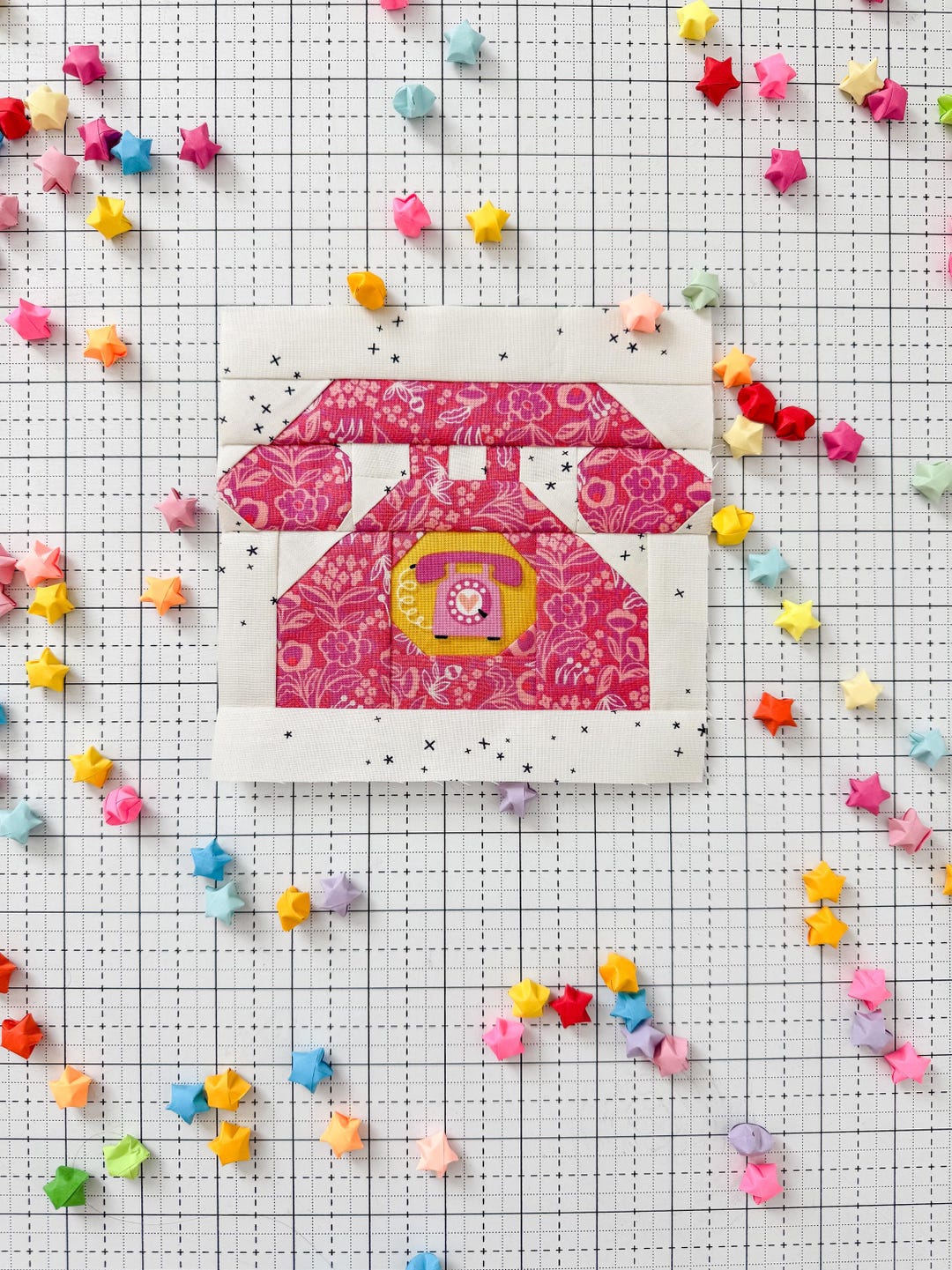 Telephone FPP Quilt Block, PDF Pattern - Etsy