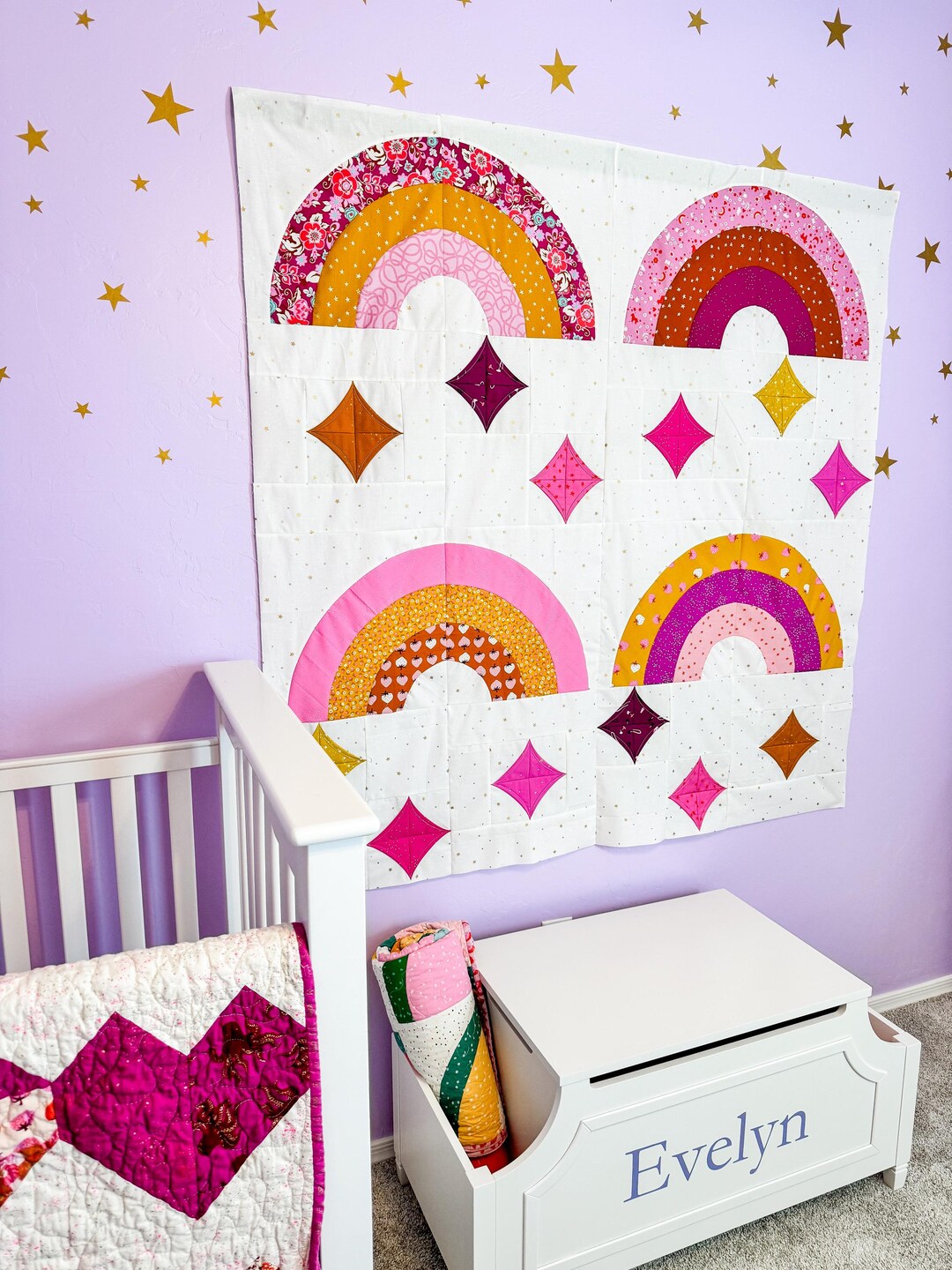 Rainbow Twinkle Quilt Pattern PDF - Instant Download - Etsy