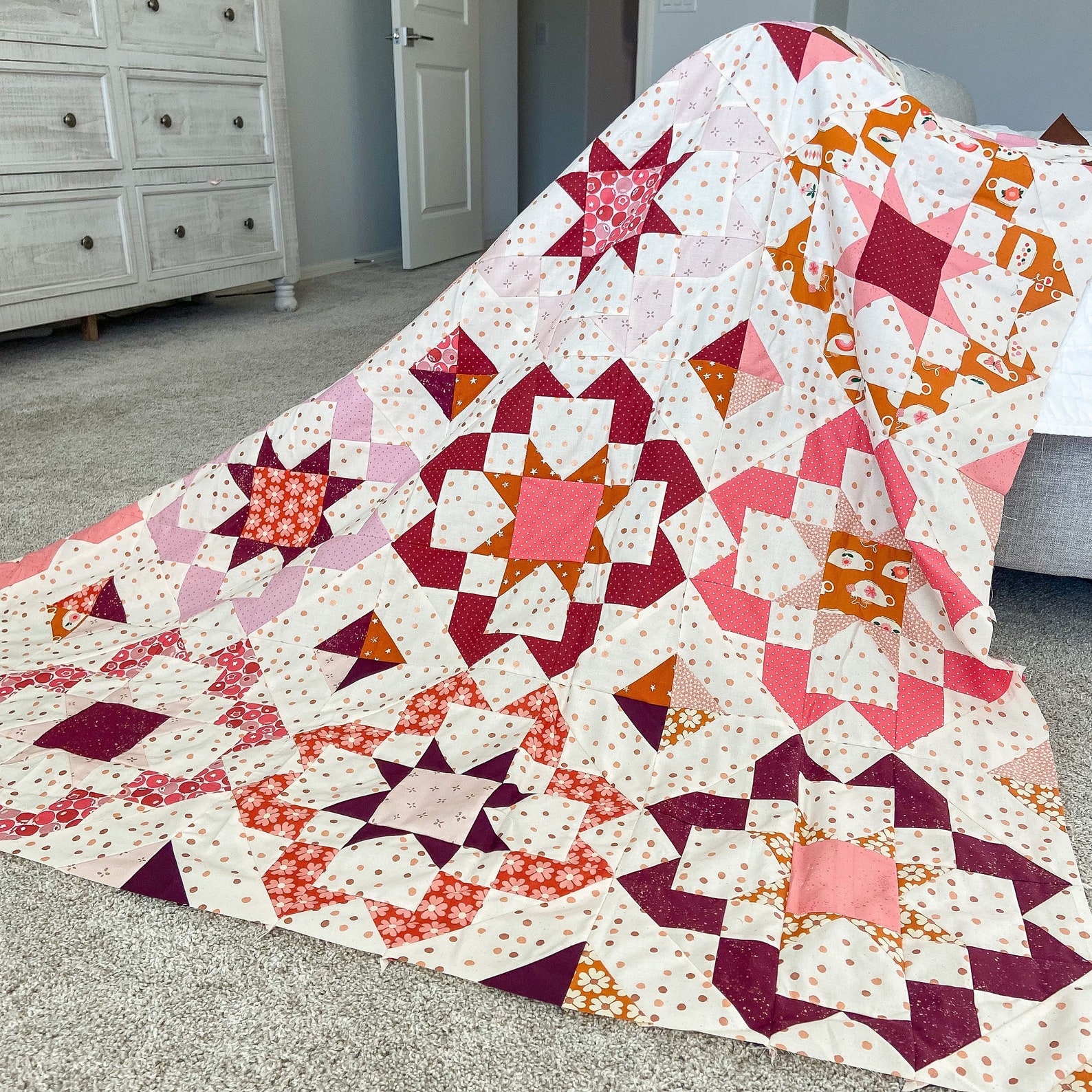 Bloom Burst Quilt Pattern PDF - Instant Download - Etsy