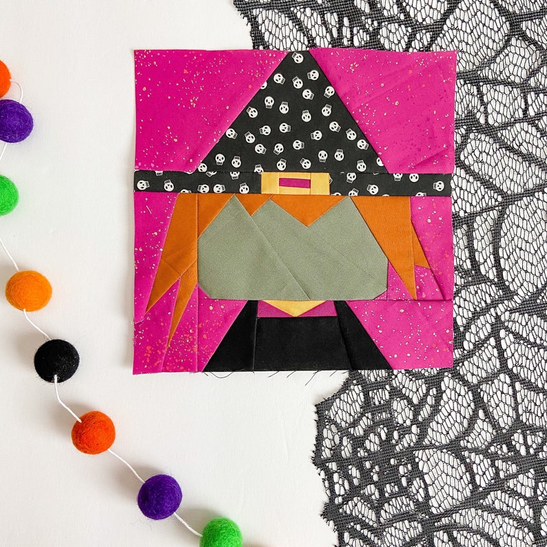 Witchy FPP Quilt Block PDF Pattern - Etsy