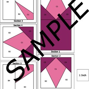 Star Riot FPP Quilt Block, PDF Pattern - Etsy