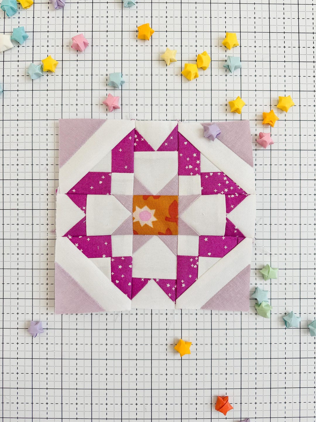 Bloom Burst FPP Quilt Block, PDF Pattern - Etsy