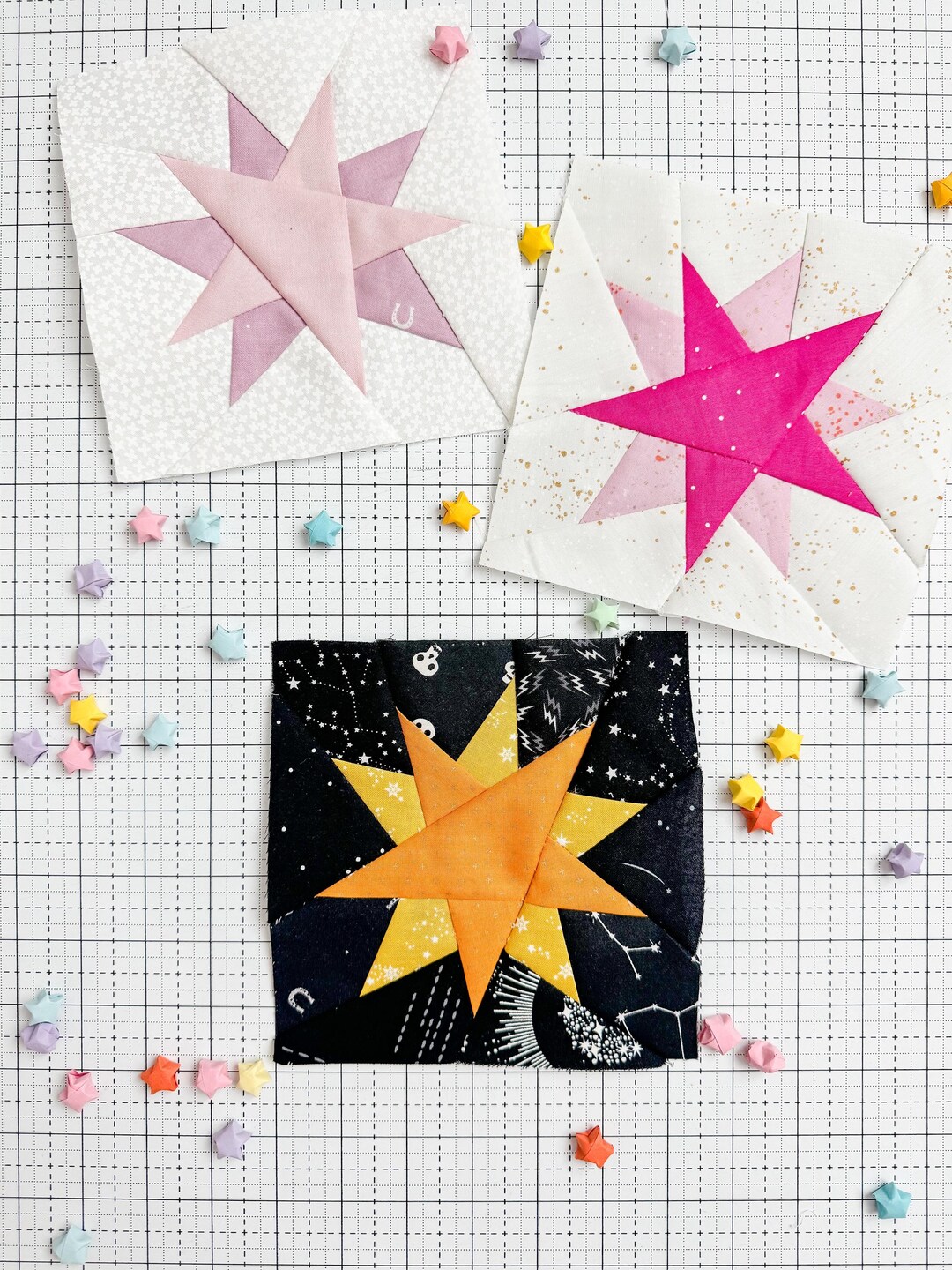 Double Star FPP Quilt Block, PDF Pattern - Etsy