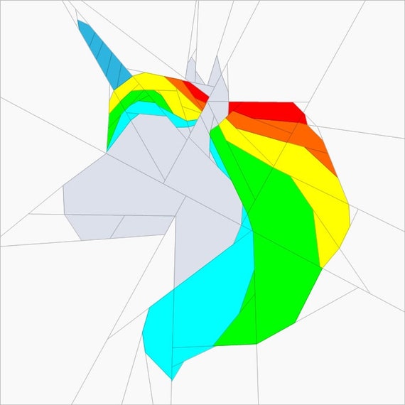 Sewing & Fiber PDF Pattern Unicorn Magic FPP Quilt Block Kits & How To ...