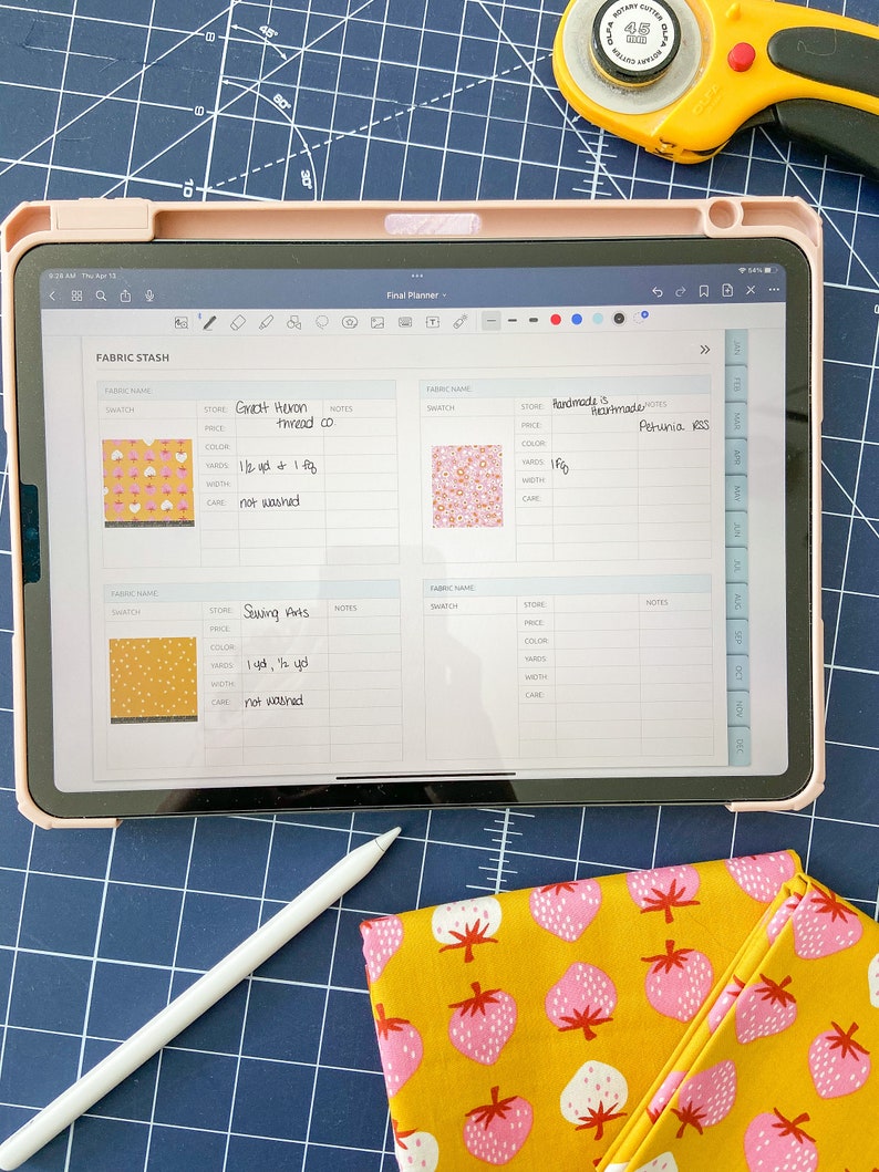 Digital Planner for Quilters, Sewists, Project Management and More! - Etsy