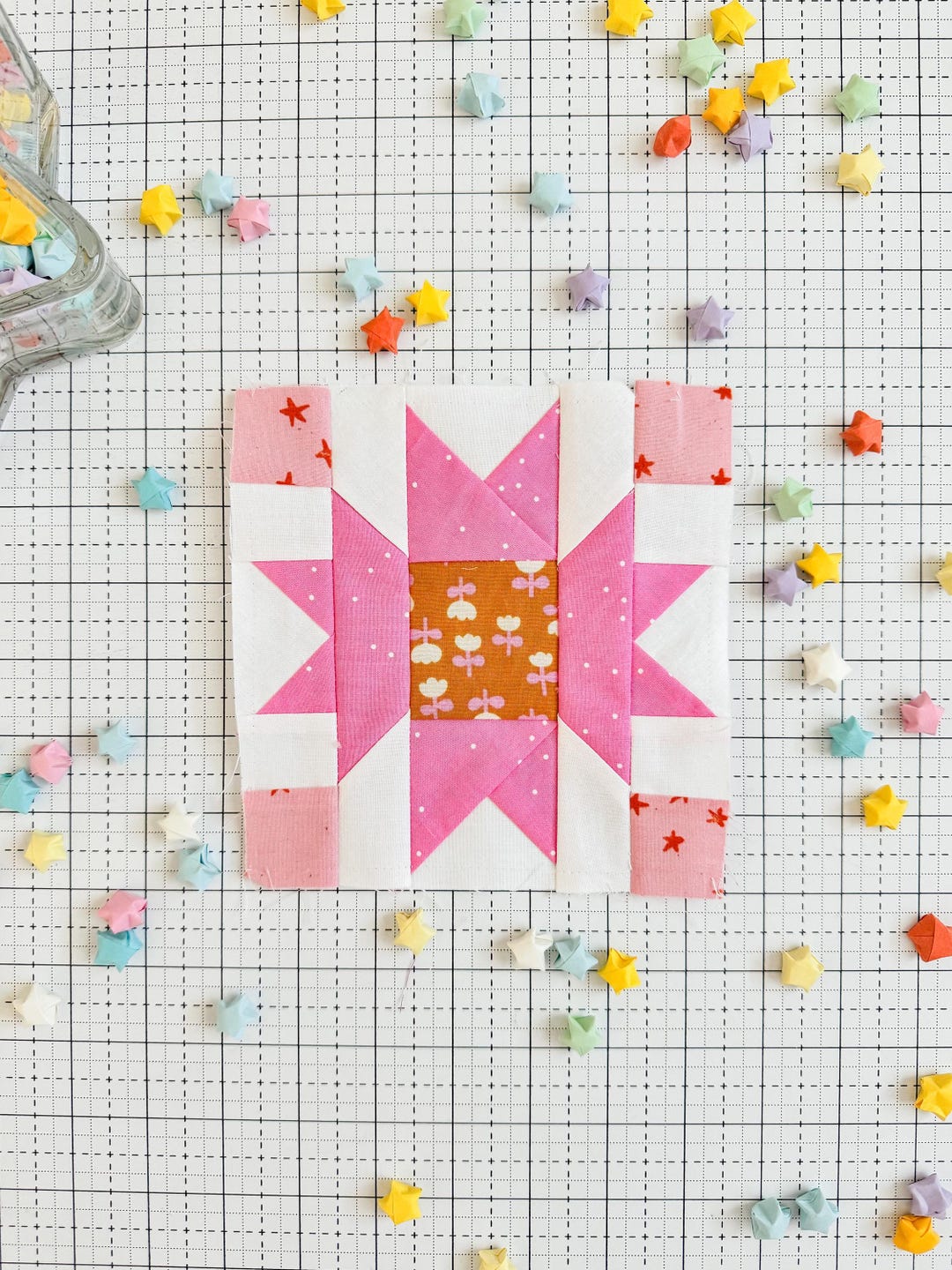 Bee Balm FPP Quilt Block, PDF Pattern - Etsy