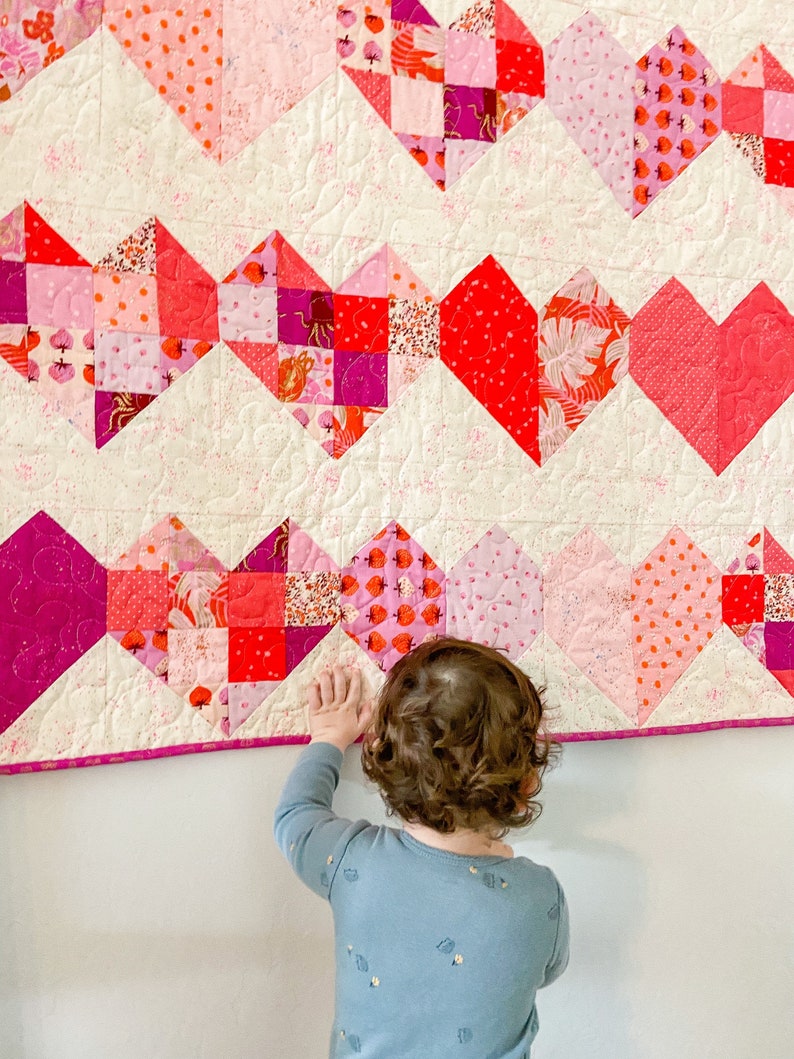 Heart Chain Quilt Pattern PDF - Instant Download - Etsy