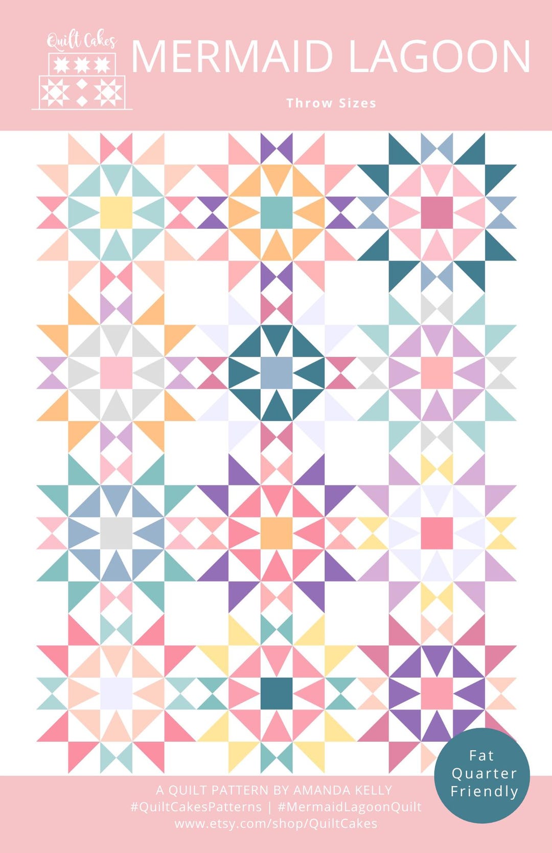 Mermaid Lagoon Quilt Pattern PRINTED - Etsy