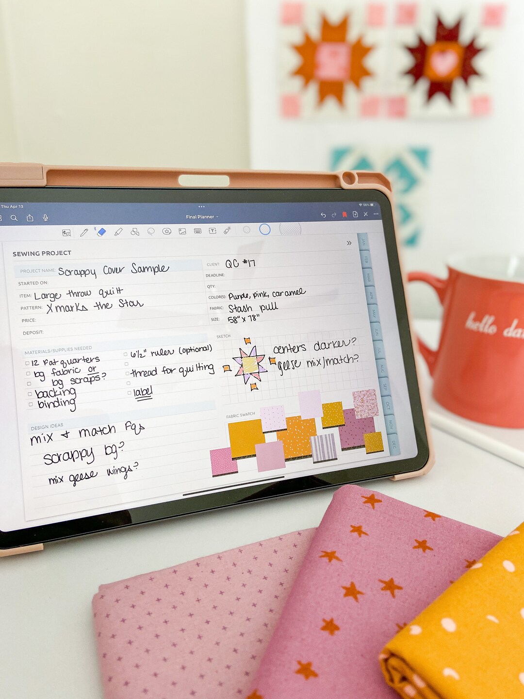Digital Planner for Quilters, Sewists, Project Management and More! - Etsy