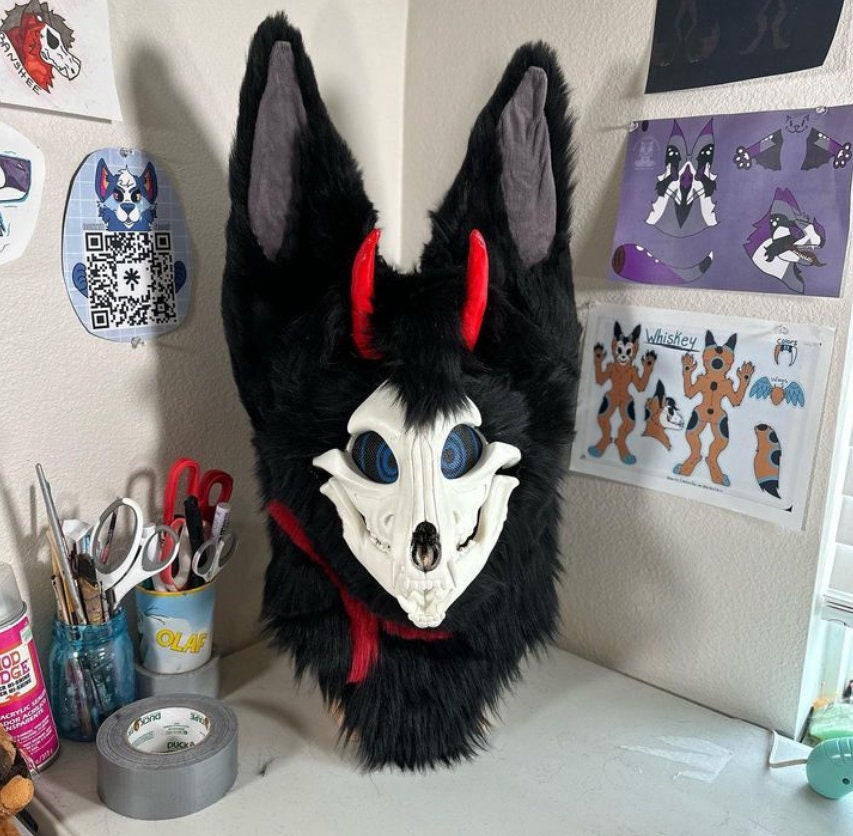 Skull Dog Fursuit Artistic Liberty Commission - Etsy