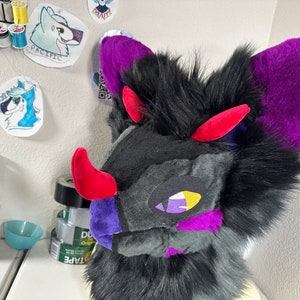 Bird Fursuit With Tail Fully Furred Dino Mask - Etsy