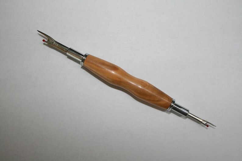 2-in-1, Chrome Seam Ripper/ in a Olive Tree Wood From Bethlihem - Etsy