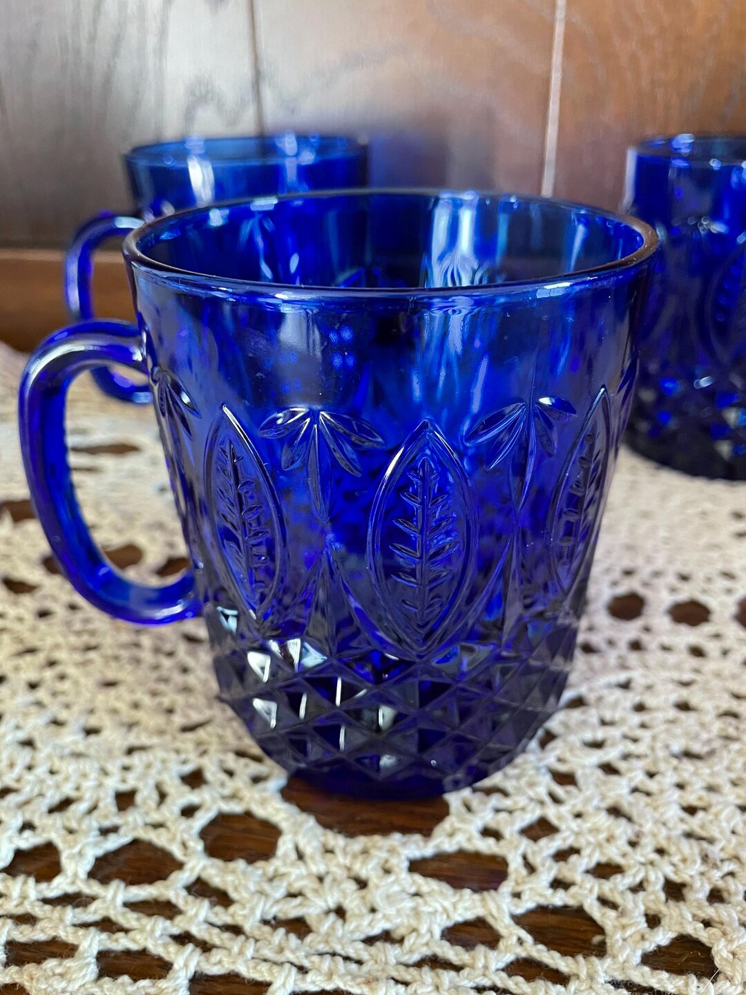 Vintage Avon Royal Sapphire Mugs Set of 6 - Etsy
