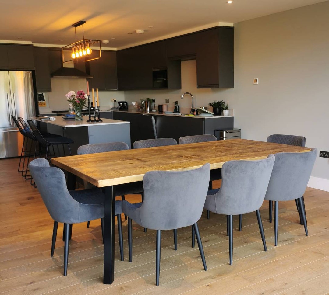 Extra Large Family Rustic Dining Table 2/45mm Solid Wood - Etsy UK