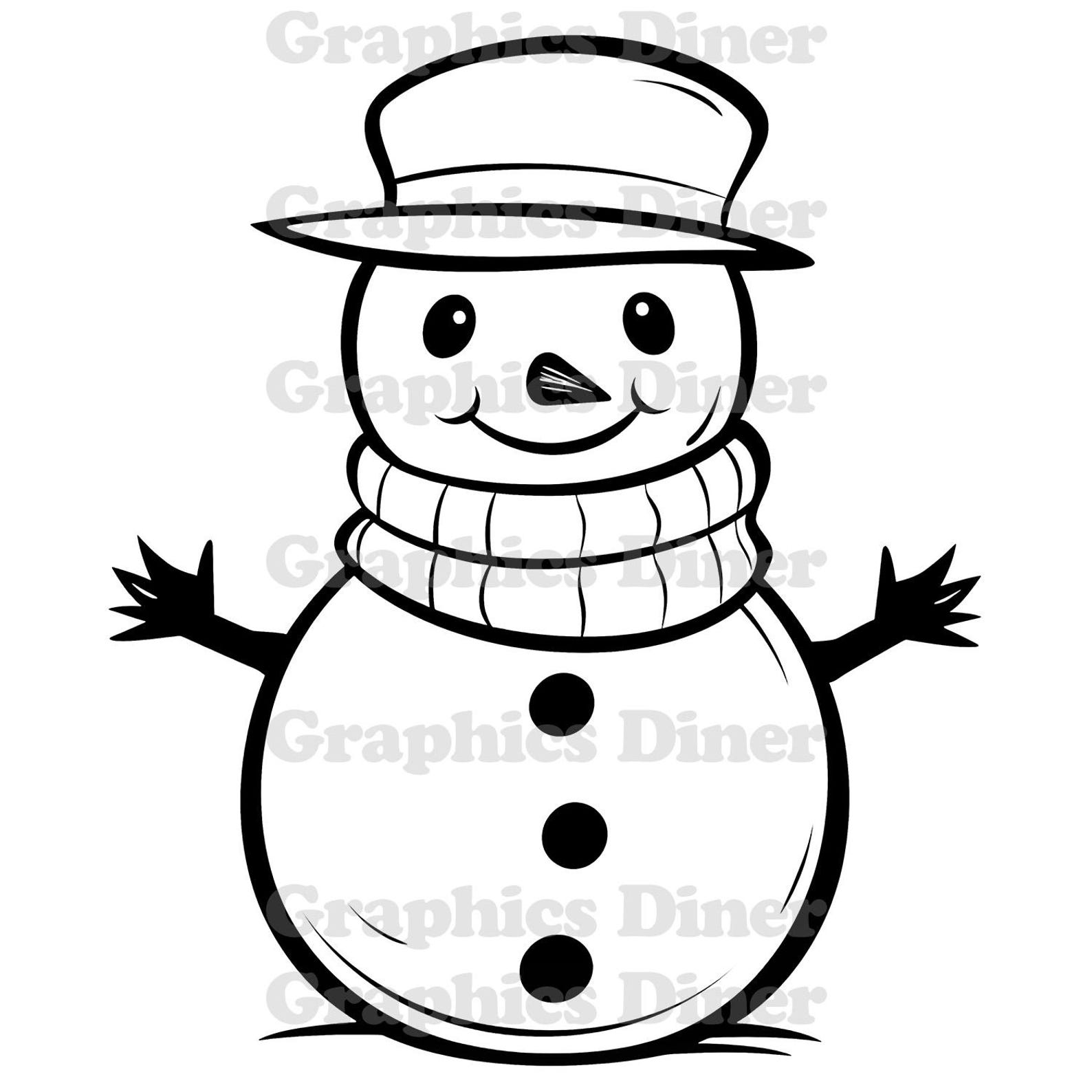 Cute Snowmen PNG Clipart Set Christmas PNG Set Christmas Snowmen Set of ...