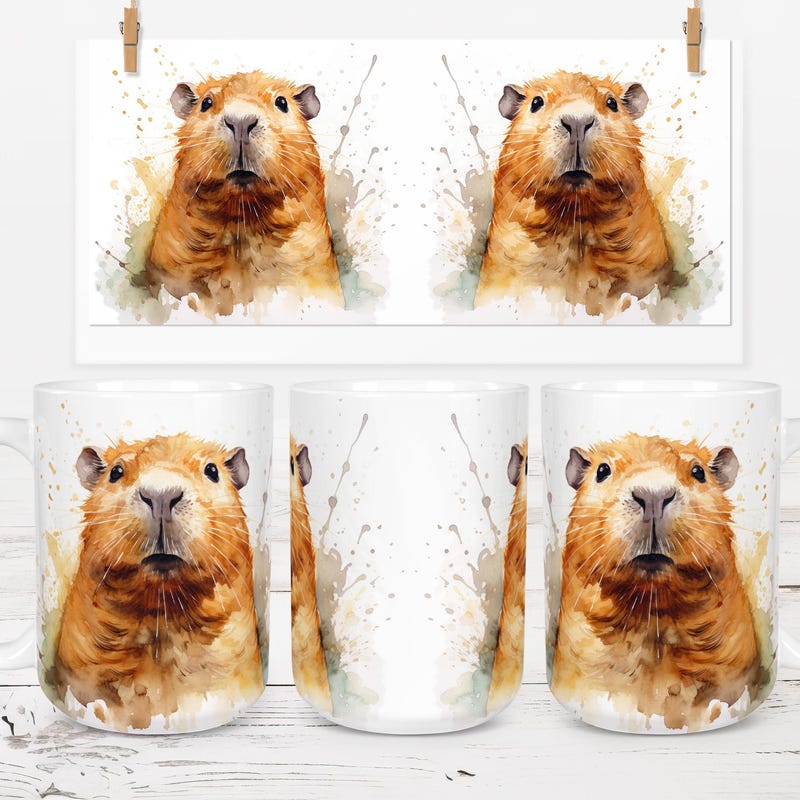 Capybara Mug - Etsy
