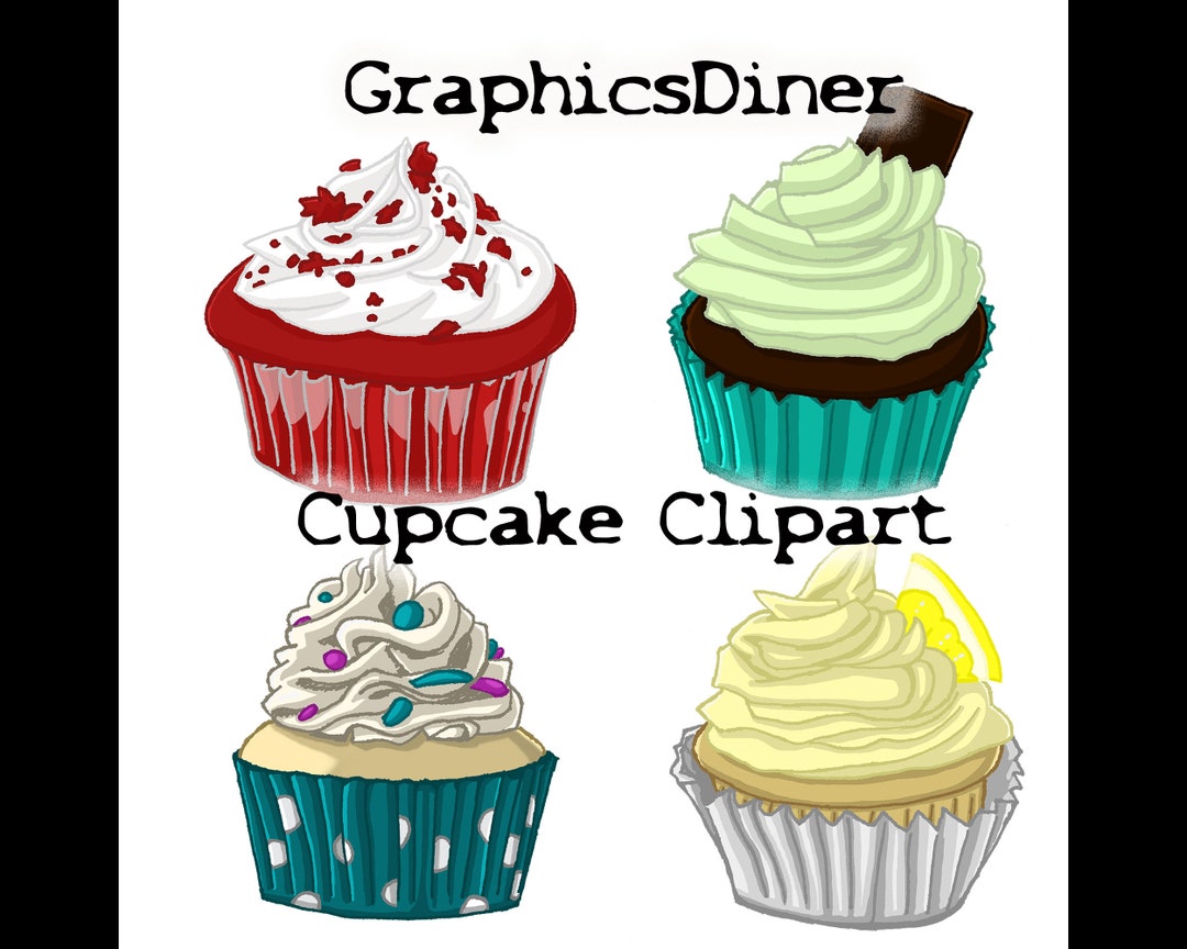 Cupcake Clip Art Set - Etsy.de