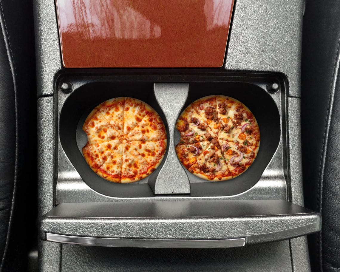 Realistic Pizza Car Coaster Sublimation Design Set of 9 Pngs 3.5 Inch ...
