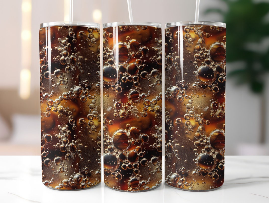 Bubbly Cola 20 Oz Tumbler Wrap Seamless Sublimation Design Commercial ...