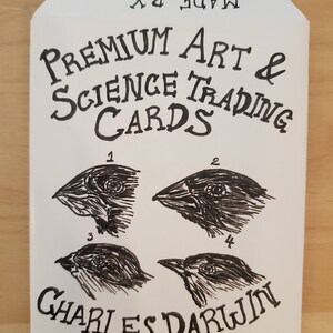 Premium Art & Science Trading Cards-charles Darwin - Etsy