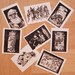 Charles Darwin Art Trading Cards, Science Ink Illustration (set of 8 ...