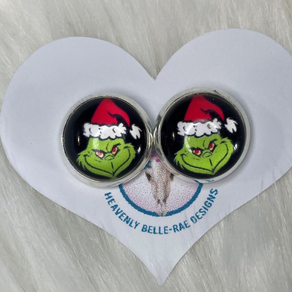 Grinch Earrings - Etsy