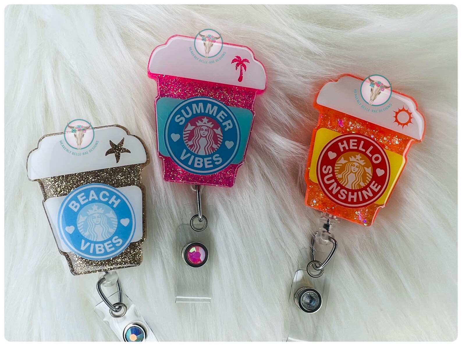 Summer Badge Reels/ Summer Coffee Badge Reels/summer Vibes - Etsy
