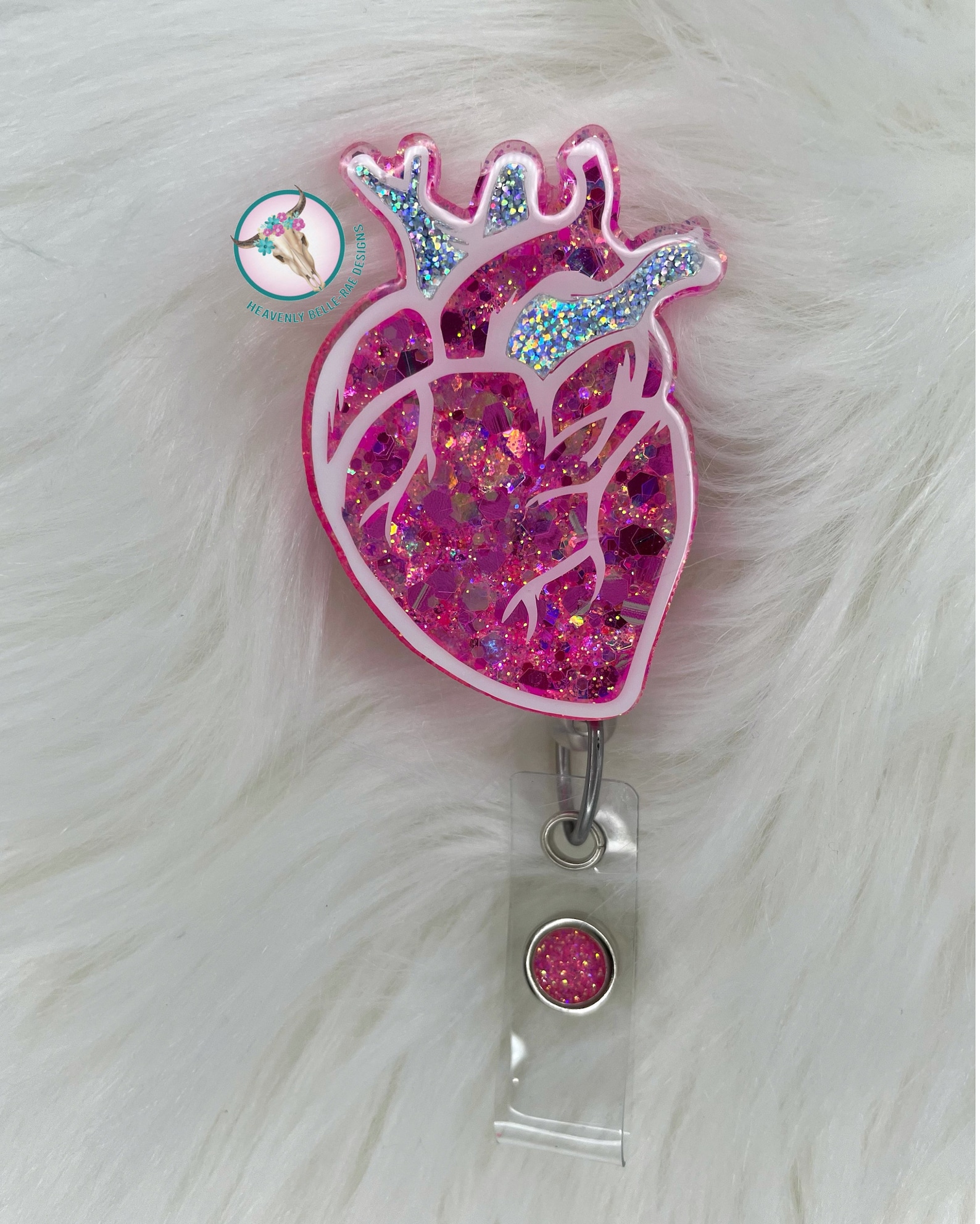 Anatomical Heart Badge Reel/ Cardiologist Badge Reel/ Cardiac - Etsy