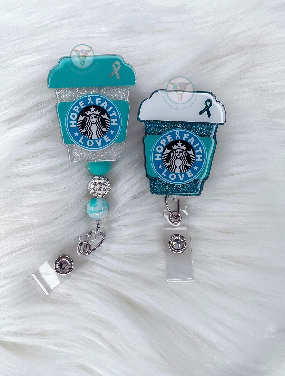 Ovarian Cancer Awareness Badge Reel/ Cervical Cancer Awareness Badge ...