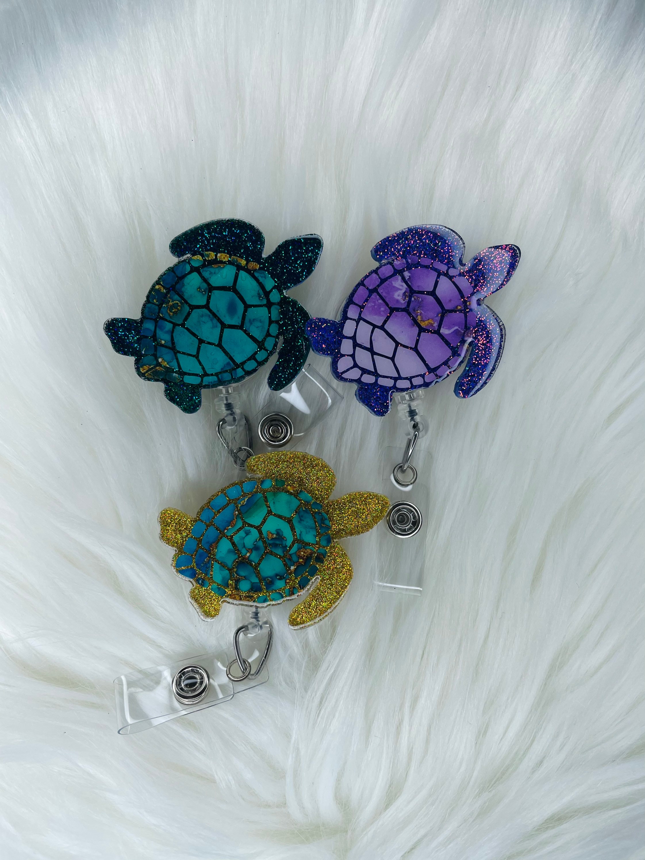 Turtle Badge Reel/sea Turtle Badge Reel/ Cute Badge Reel/ - Etsy