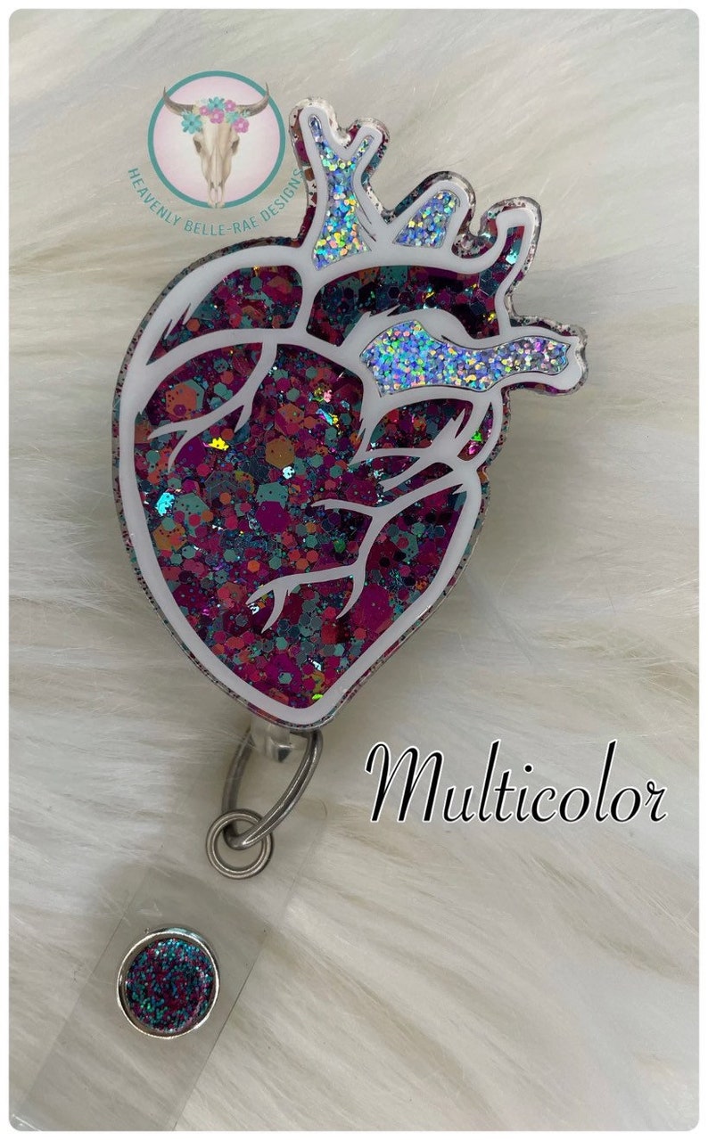 Anatomical Heart Badge Reel/ Cardiologist Badge Reel/ Cardiac - Etsy