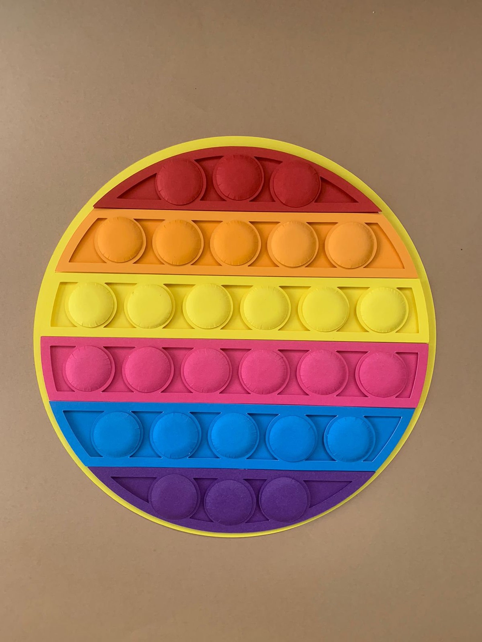 Pop It Cake Topper SVG - Fidget Toy SVG - Round Pop It Topper SVG ...