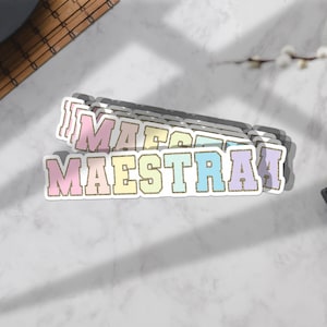 Teacher Name Sticker | Maestra Stickers | Teacher Gifts | Stickers for ...