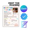 Meet the Teacher Editable Template – Back to School Welcome Letter ...