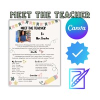 Meet the Teacher Editable Template: Back to School Welcome Letter ...