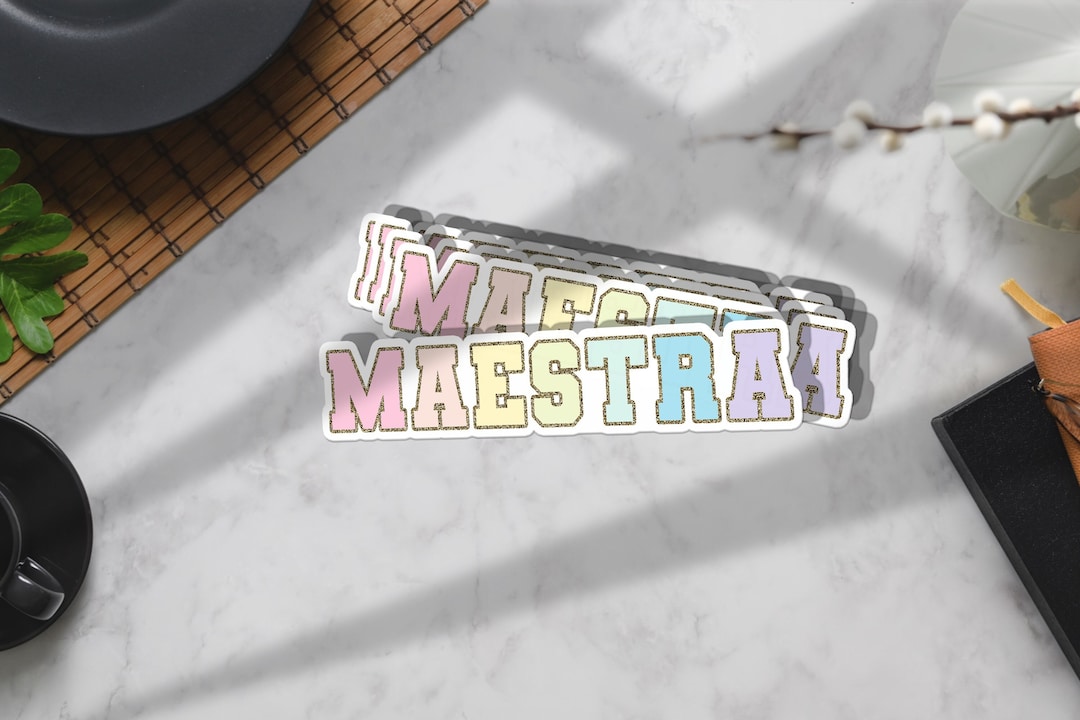 Teacher Name Sticker | Maestra Stickers | Teacher Gifts | Stickers for ...