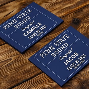 Penn State Bound Yard Sign, Digital Graduation Banner, Graduation Yard ...
