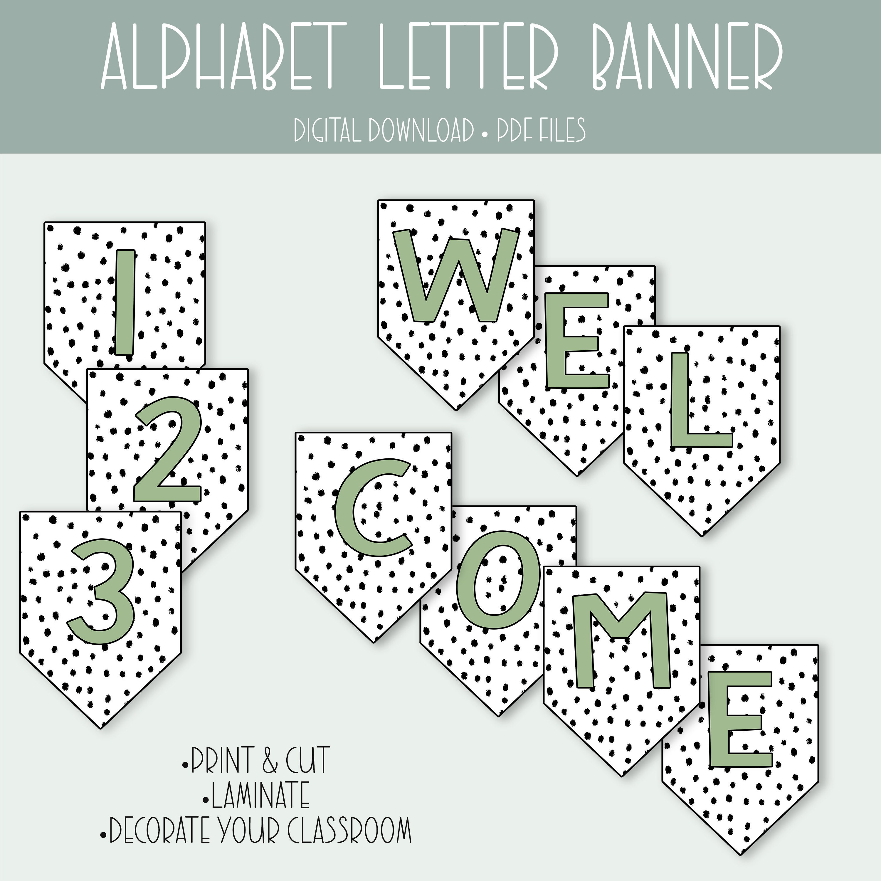 Alphabet Classroom Decor Banner Welcome Banner Happy - Etsy Australia