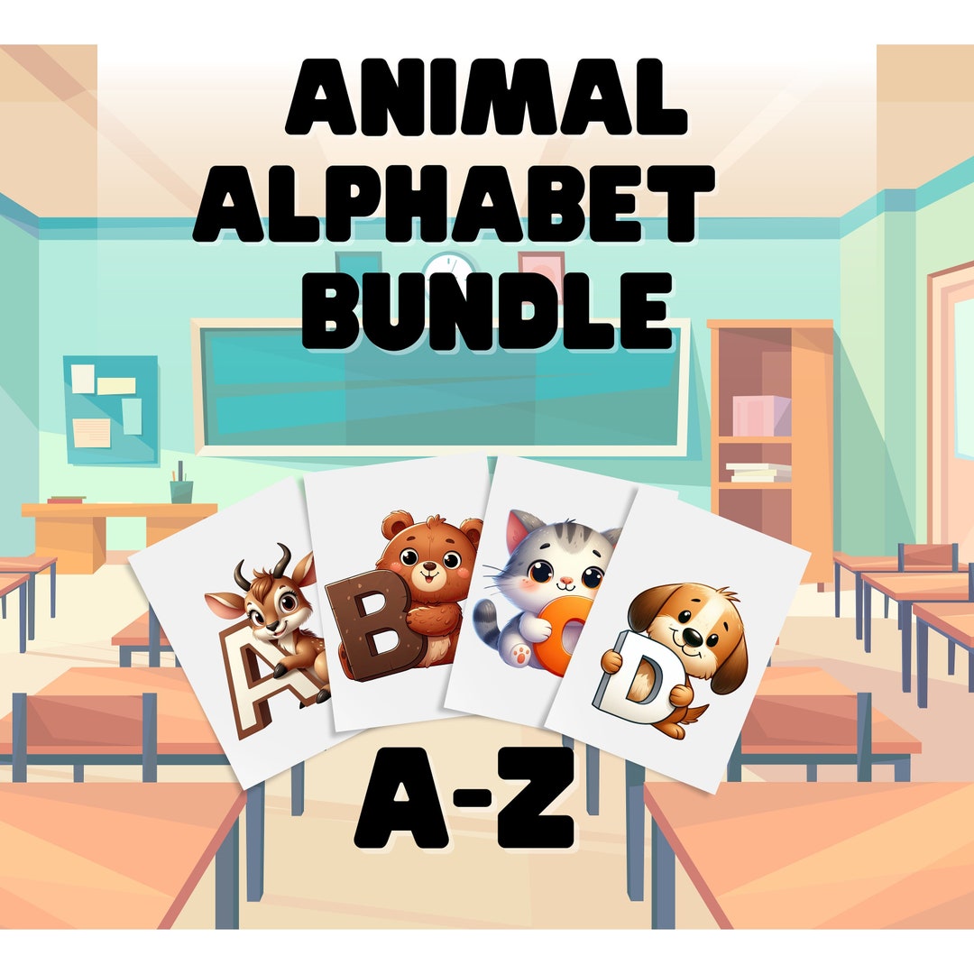 Animal Alphabet for Your Classroom! - Etsy