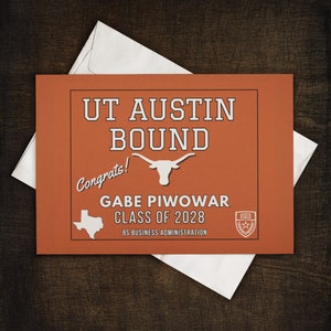 UT Austin Yard Sign Digital File, Custom Class of 2025 and 2029 ...