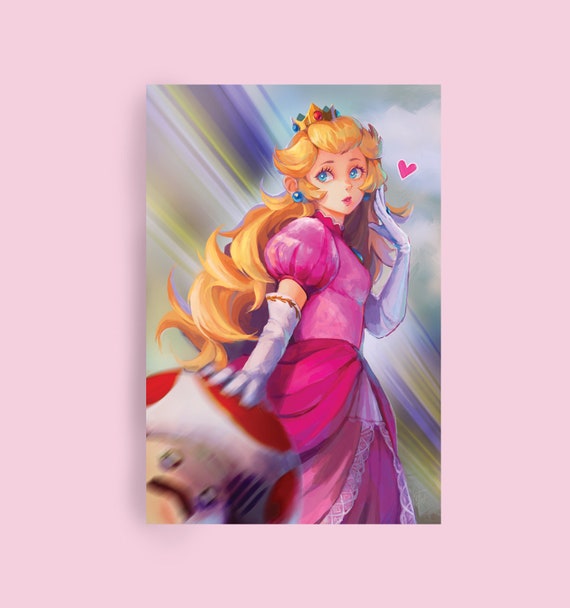Princess Peach Poster Print | Etsy
