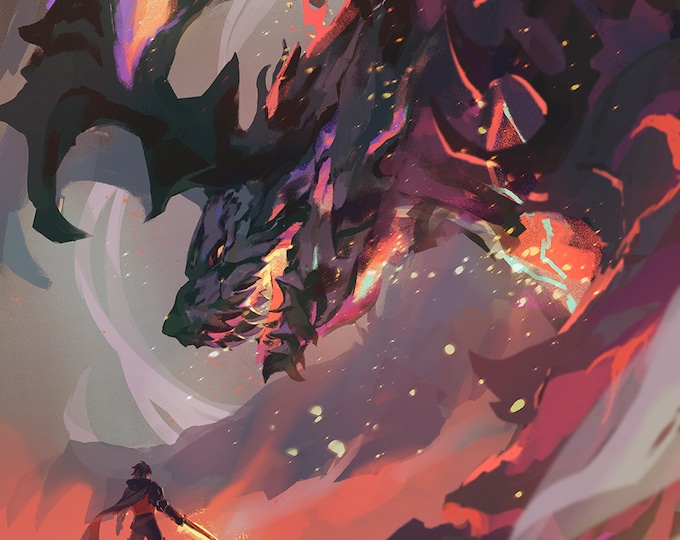 FFXVI Ifrit Print - Etsy