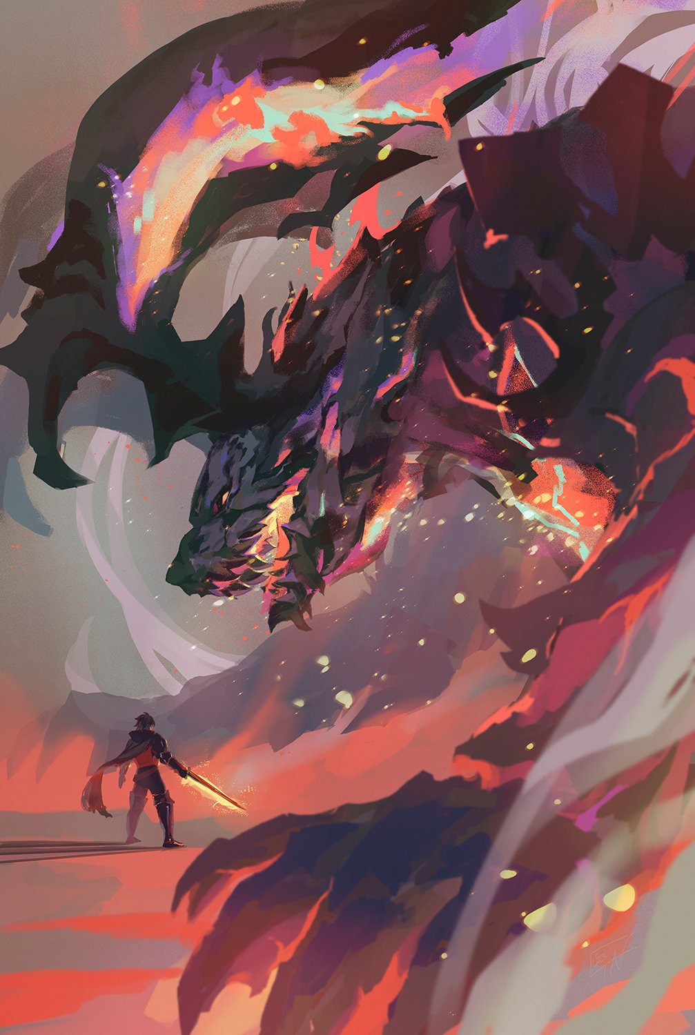 FFXVI Ifrit Print - Etsy