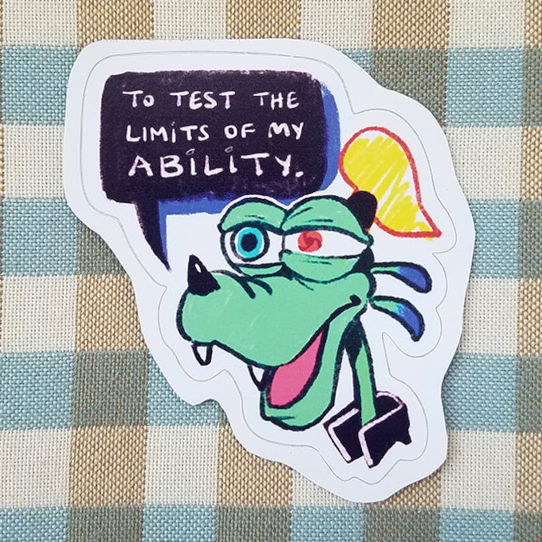 Monster Goofy Vinyl Sticker - Etsy