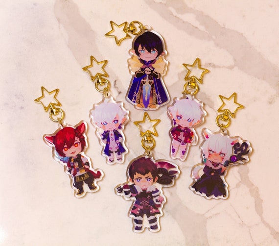 FFXIV Character Acrylic Keychains | Etsy