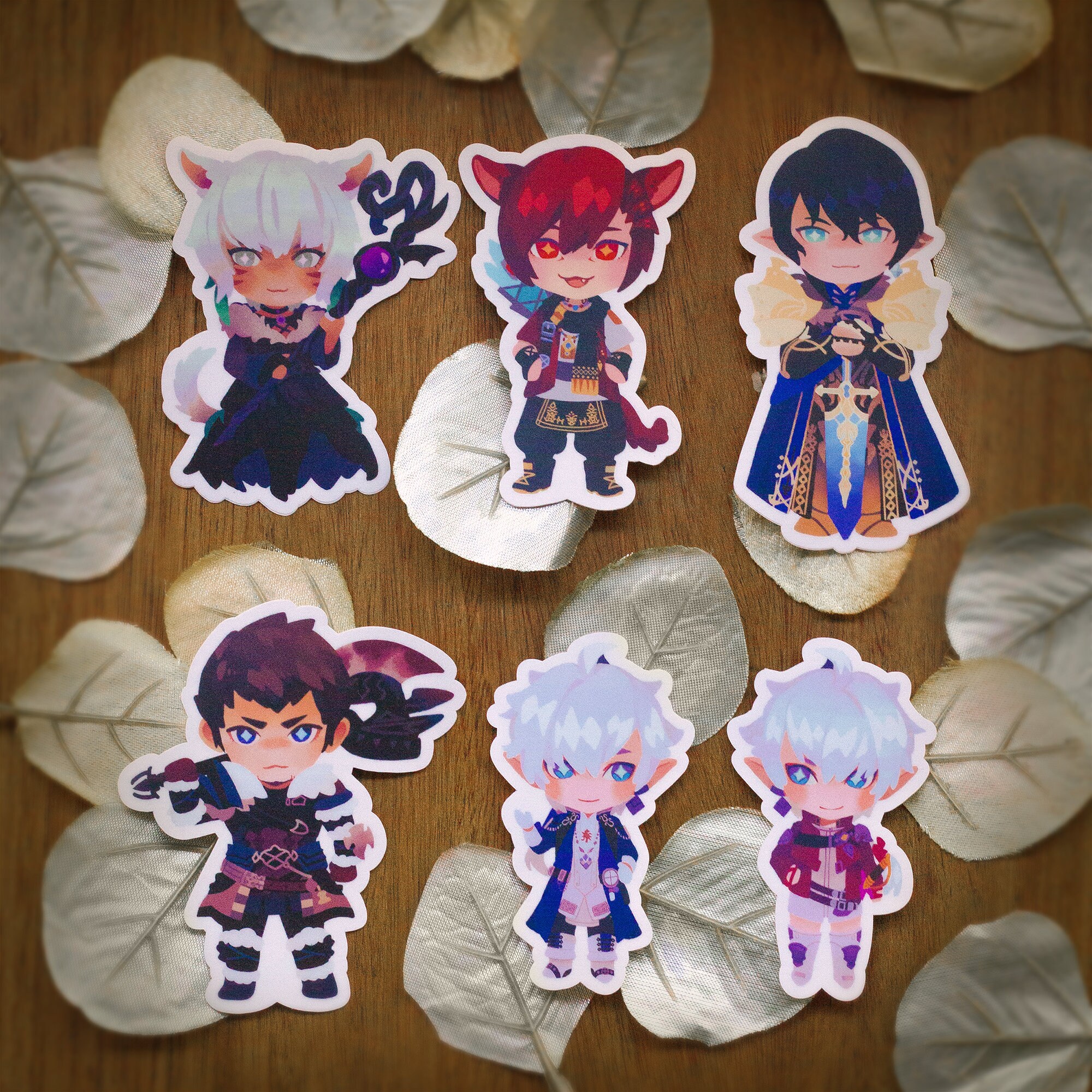 FFXIV Character Vinyl Stickers - Etsy