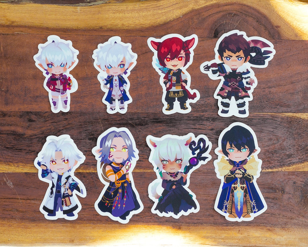 FFXIV Character Vinyl Stickers - Etsy